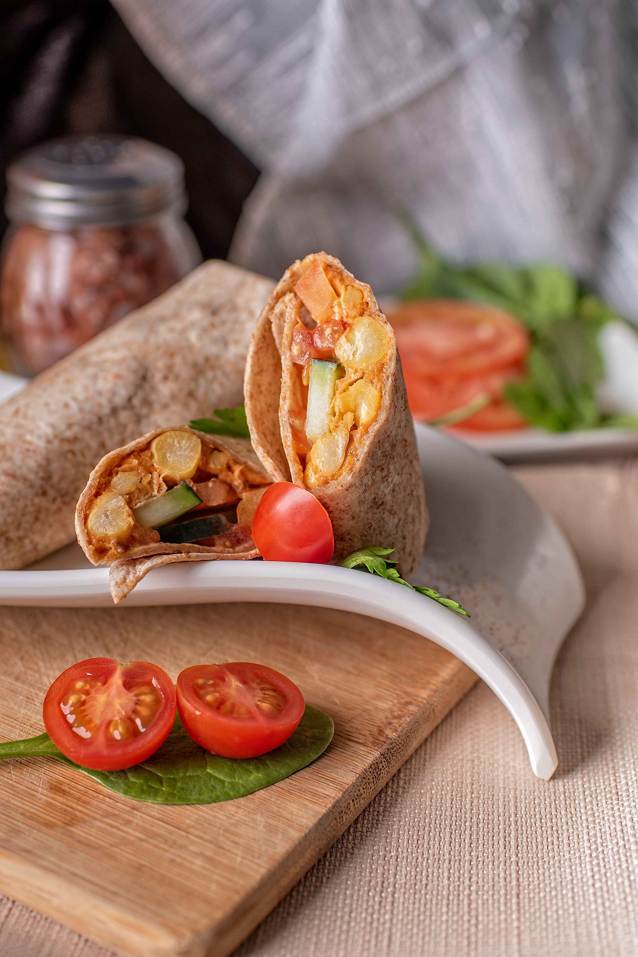 Vegan Chickpea & Tahini Wraps – Peapil Publishing