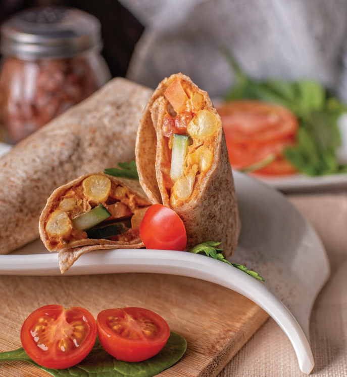 Vegan Chickpea & Tahini Wraps | Peapil Publishing